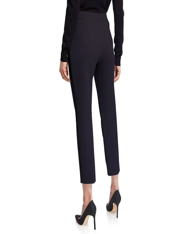 Max Mara Jersey Zip-front Cropped Pants