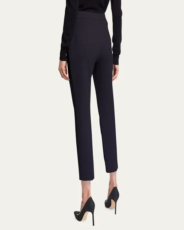 Max Mara Jersey Zip-front Cropped Pants