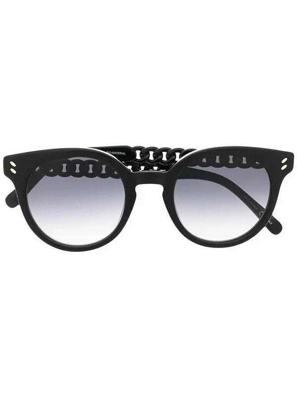 Stella McCartney Chain-detail Sunglasses - Black