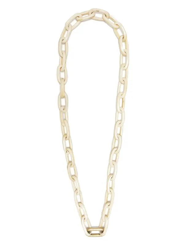 PARTS OF FOUR Chain Necklace - White