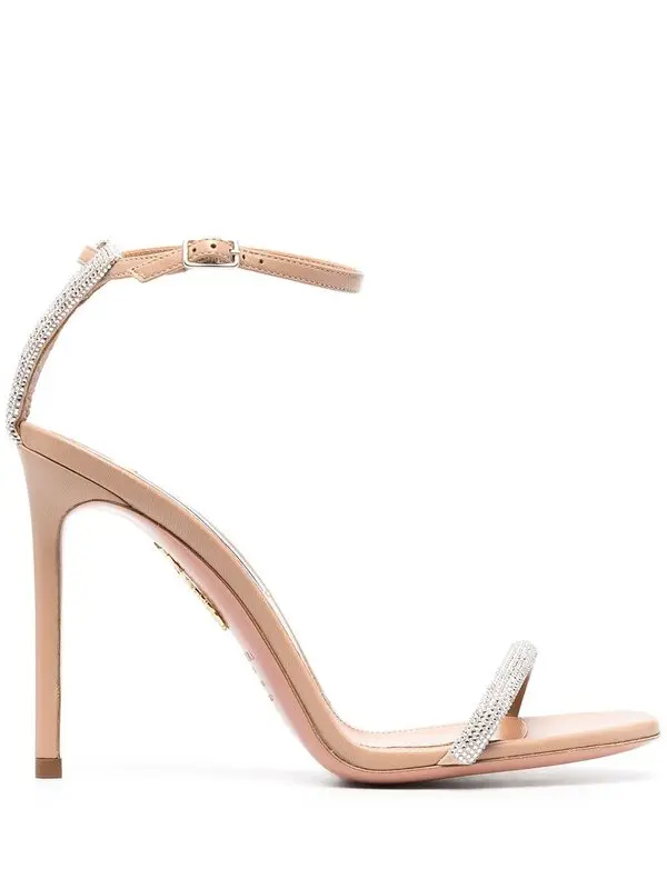 AQUAZZURA 110mm Moon Crystal Sandals