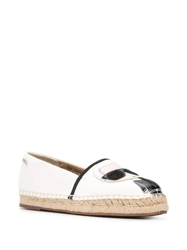 Karl Lagerfeld Appliqué Espadrilles