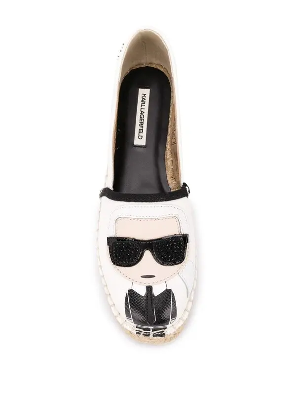 Karl Lagerfeld Appliqué Espadrilles