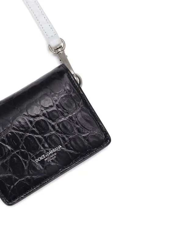 Dolce & Gabbana Logo-stamp Embossed Leather Wallet