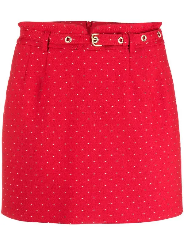 Red Valentino Dotted Belted Shorts