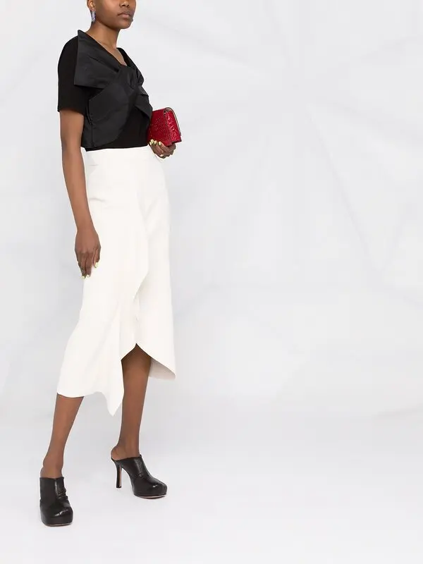 Alexander McQueen Draped Pencil Skirt
