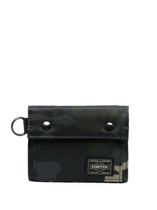 PORTER-YOSHIDA & CO Camouflage Print Wallet - Green