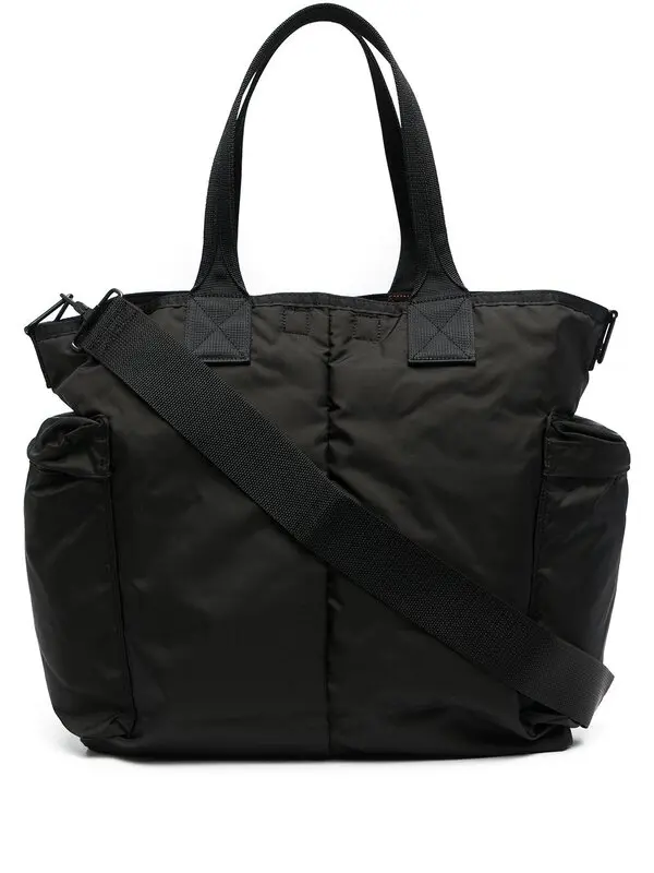 PORTER-YOSHIDA & CO Side-pockets Tote Bag - Black