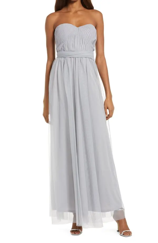 birdy grey christina dress Buy Convertible Tulle Gown - Metallic At 40% Off Satin