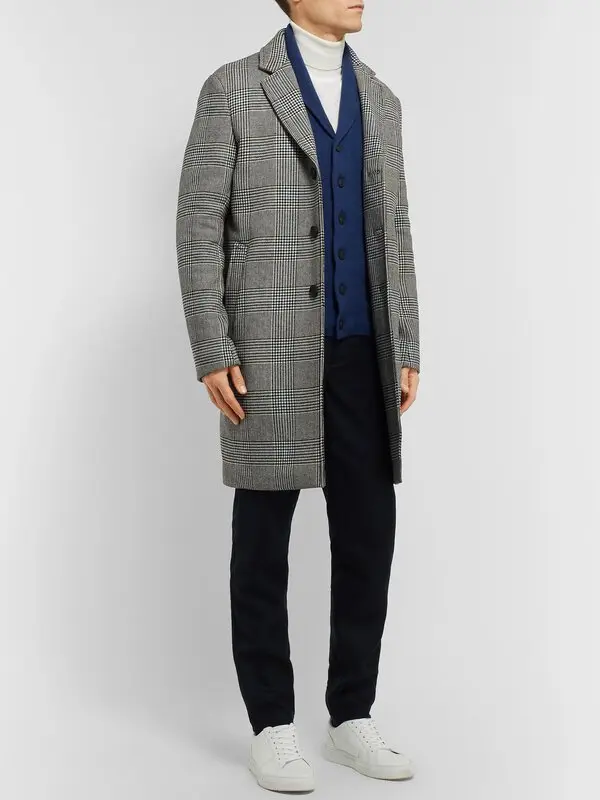 John Smedley Patterson Shawl-collar Merino Wool And Cashmere-blend Cardigan