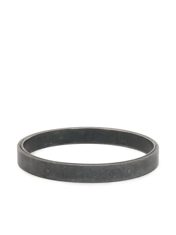 PARTS OF FOUR Sistema Oxidised-finish Bangle - Grey