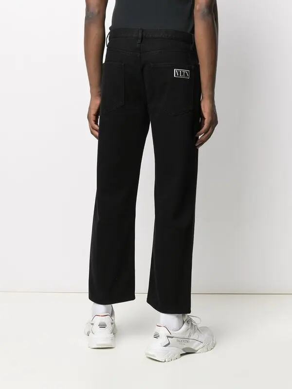 Valentino Garavani Logo-patch Stretchy Jeans