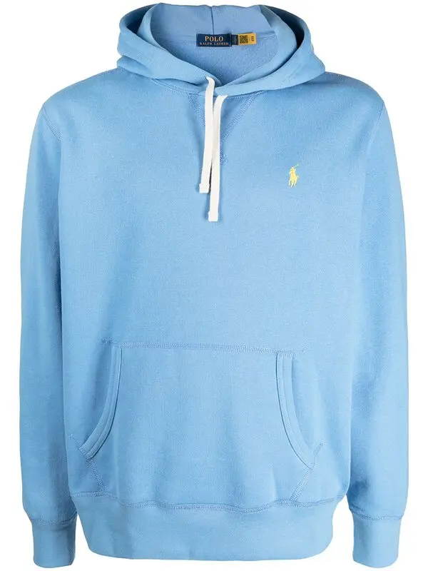 Polo Ralph Lauren Relaxed-fit Hoodie With Embroidered Logo - Blue