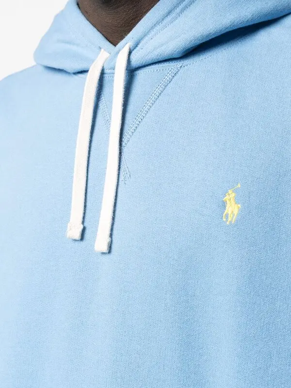 Polo Ralph Lauren Relaxed-fit Hoodie With Embroidered Logo - Blue