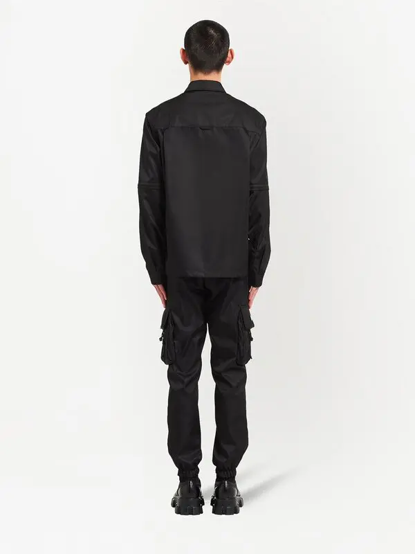 Prada Re-nylon Triangle-logo Shirt