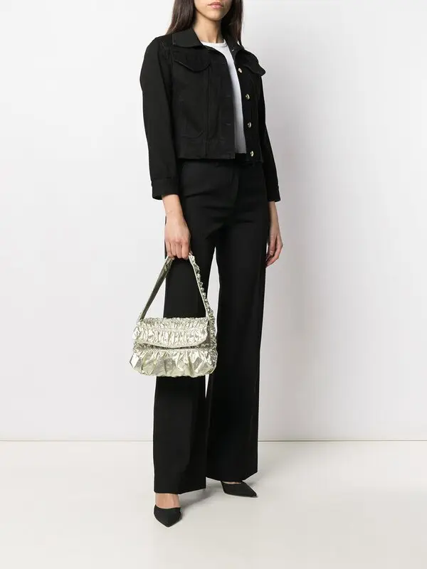 PATOU Cropped Organic Denim Jacket