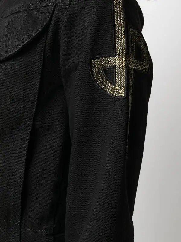 PATOU Cropped Organic Denim Jacket