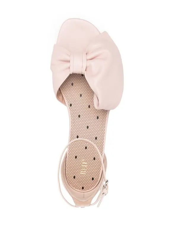 Red Valentino Bow-detail Flat Sandals