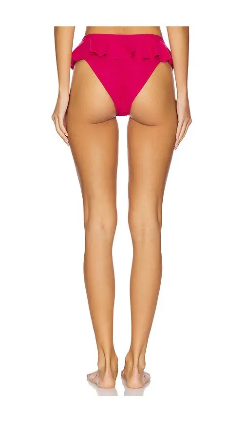MONTCE Tamarindo Ruffle Bikini Bottom - Raspberry