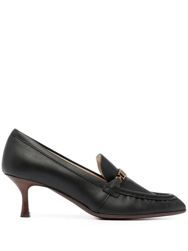 TOD'S Leather Chain Detail Pumps - Black