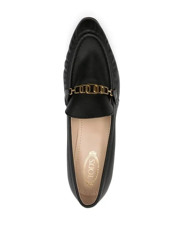TOD'S Leather Chain Detail Pumps