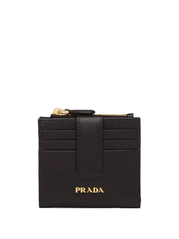 Prada Small Saffiano Wallet - Black