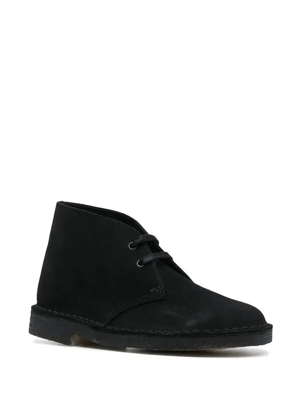 Clarks Suede Desert Boots - Black