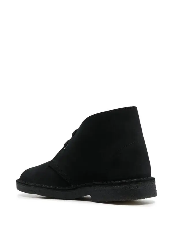 Clarks Suede Desert Boots - Black