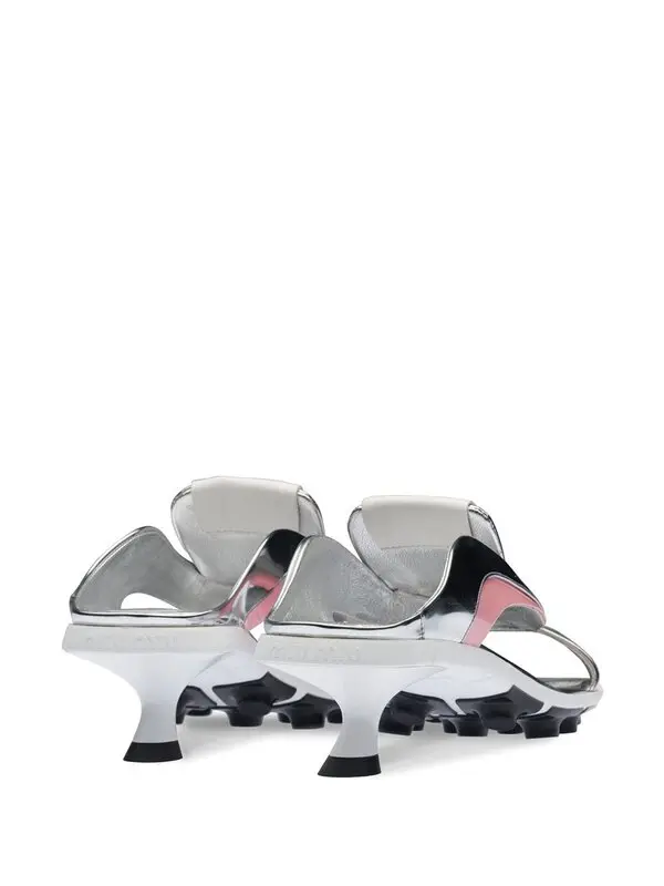 Miu Miu Metallic Technical Sandals