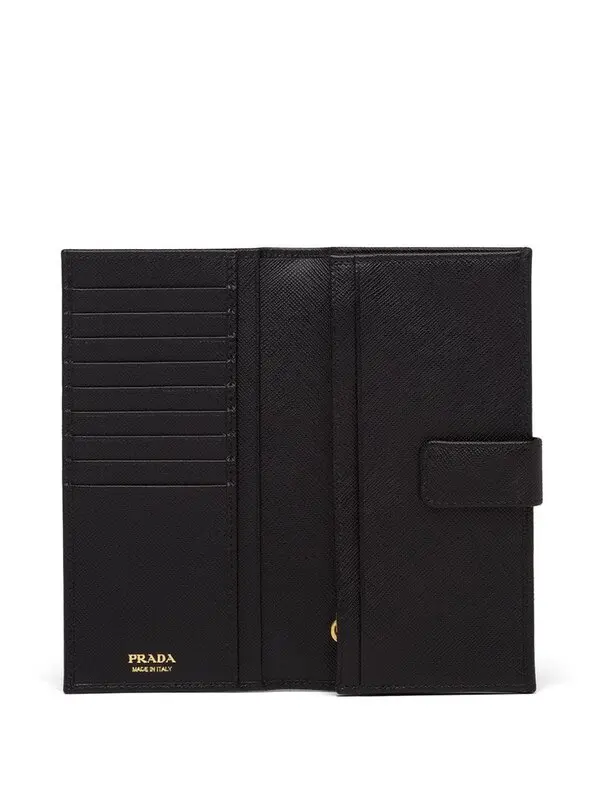 Prada Large Logo Plaque Wallet
