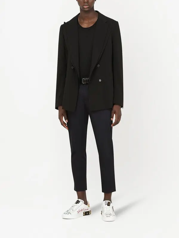 Dolce & Gabbana Double-lapel Wool Jacket - Black