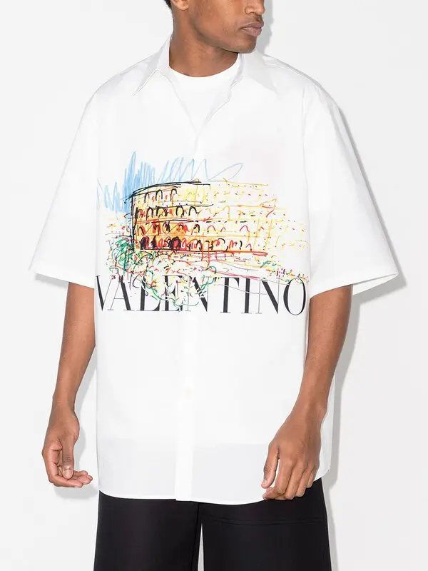 Valentino Garavani Roman Sketches Print Shirt