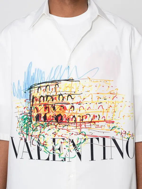 Valentino Garavani Roman Sketches Print Shirt