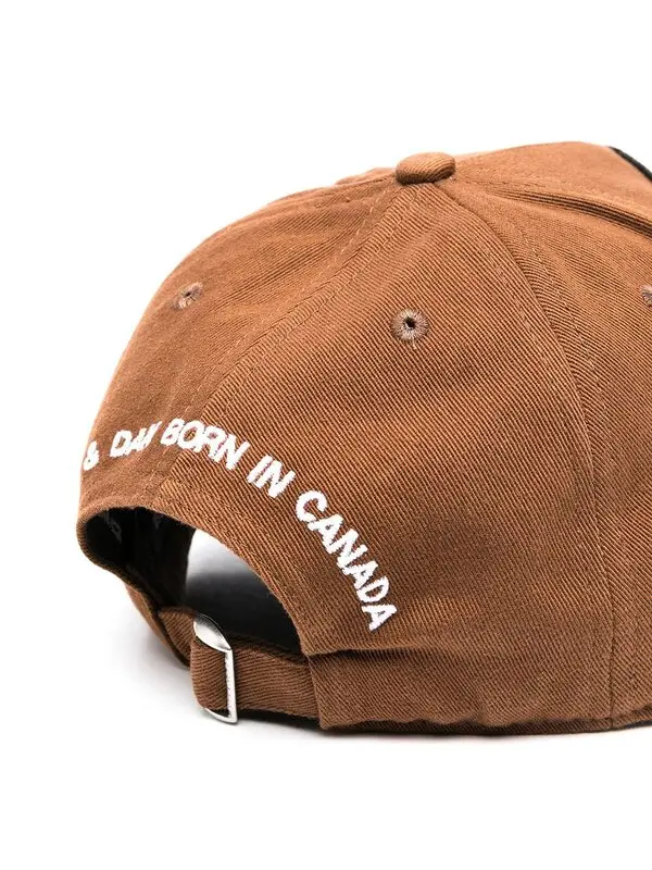 Dsquared2 Appliqued Baseball Cap - Brown