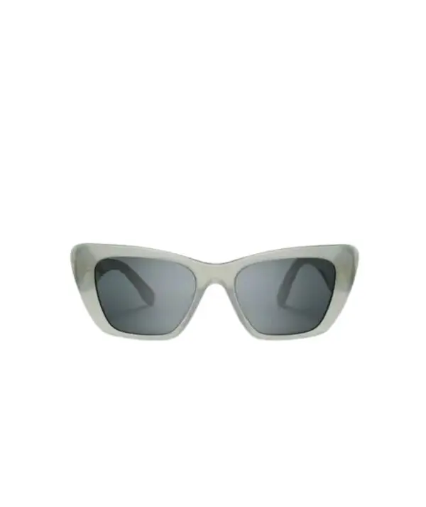 Tory Burch Kira Cat-eye Sunglasses - Milky Grey Green/dark Grey