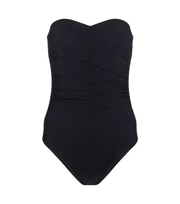 KARLA COLLETTO Basics Ruched Swimsuit - Black
