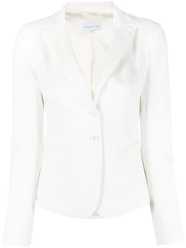 Patrizia Pepe Single-breasted Blazer - White