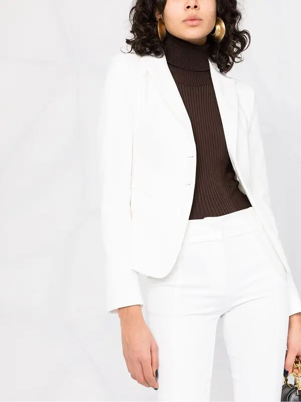 Patrizia Pepe Single-breasted Blazer - White