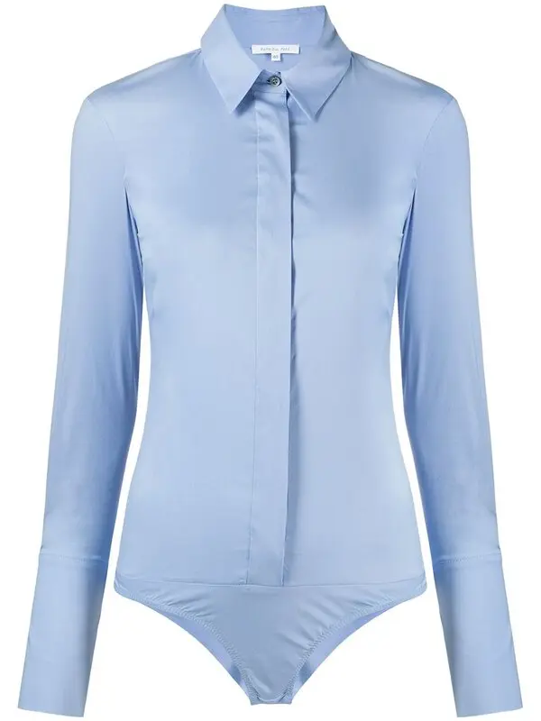 Patrizia Pepe Fitted Shirt Bodysuit