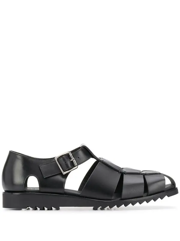 Paraboot Pacific Buckle Sandals - Black