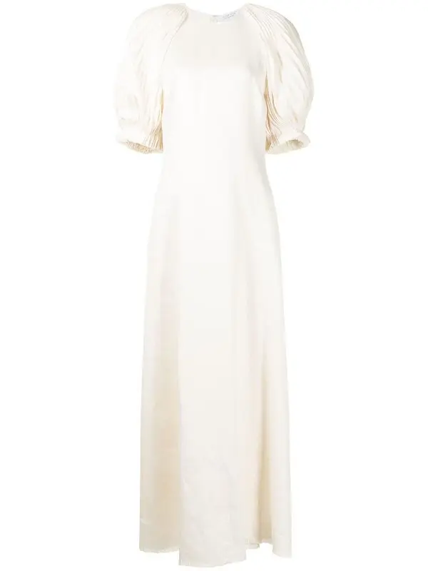 Gabriela Hearst Puga Puff-sleeve Dress