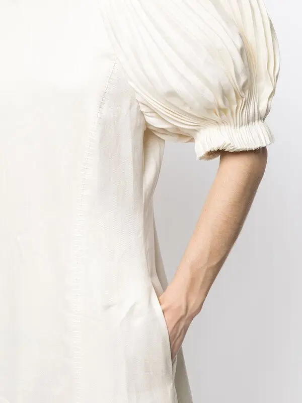 Gabriela Hearst Puga Puff-sleeve Dress