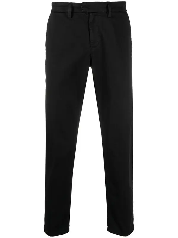 DONDUP High-rise Cropped Trousers - Black