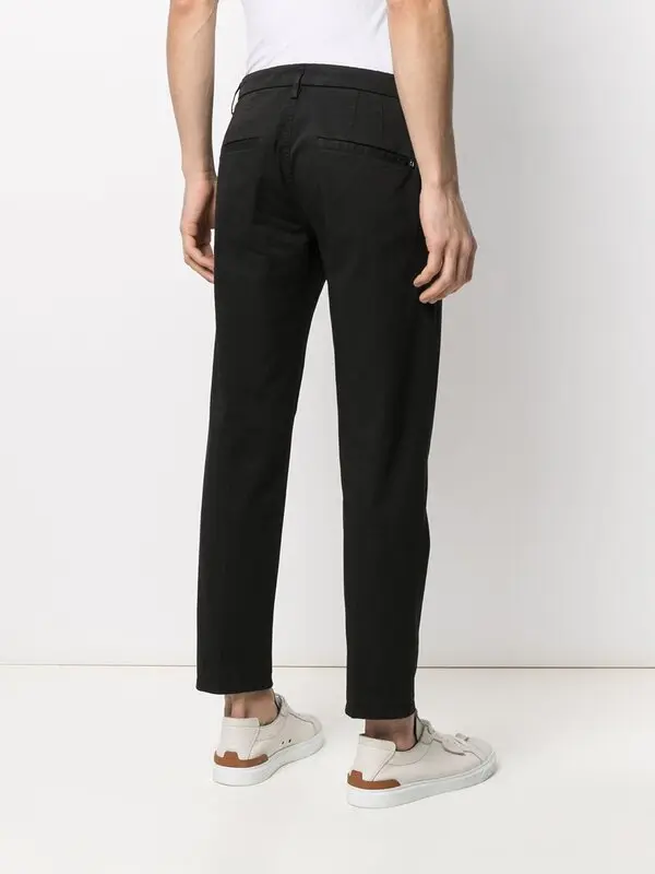 DONDUP High-rise Cropped Trousers - Black