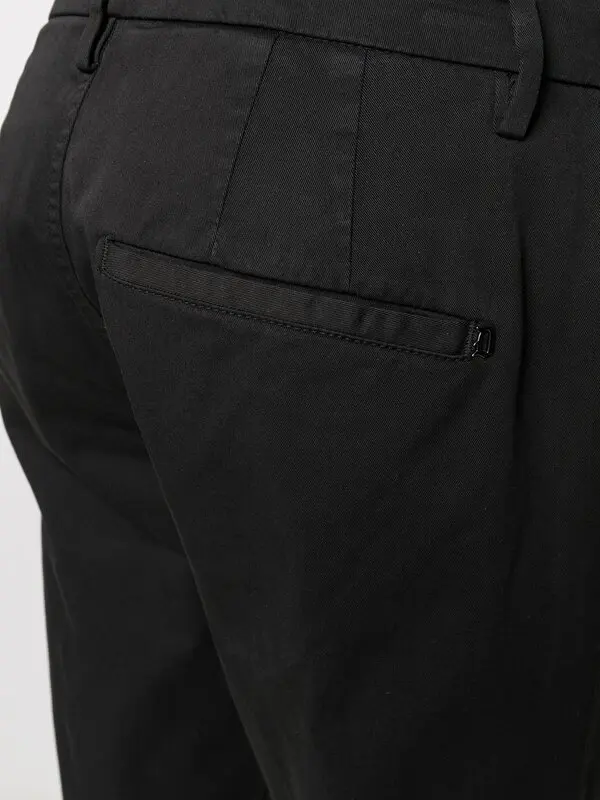DONDUP High-rise Cropped Trousers - Black