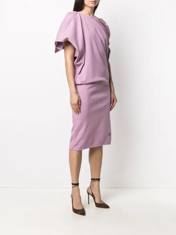 Attico Off-shoulder Midi Dress