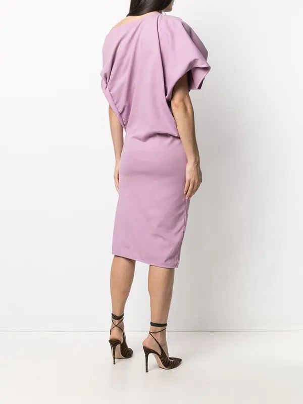 Attico Off-shoulder Midi Dress