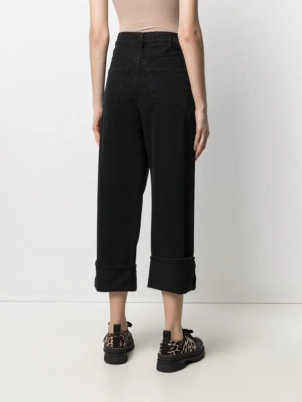 DIESEL® Cropped Wide-leg Jeans