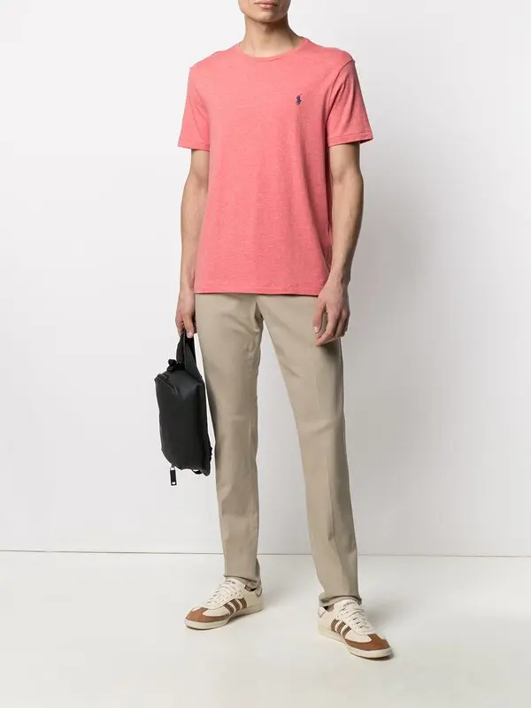 Polo Ralph Lauren Embroidered-logo Cotton T-shirt - Red