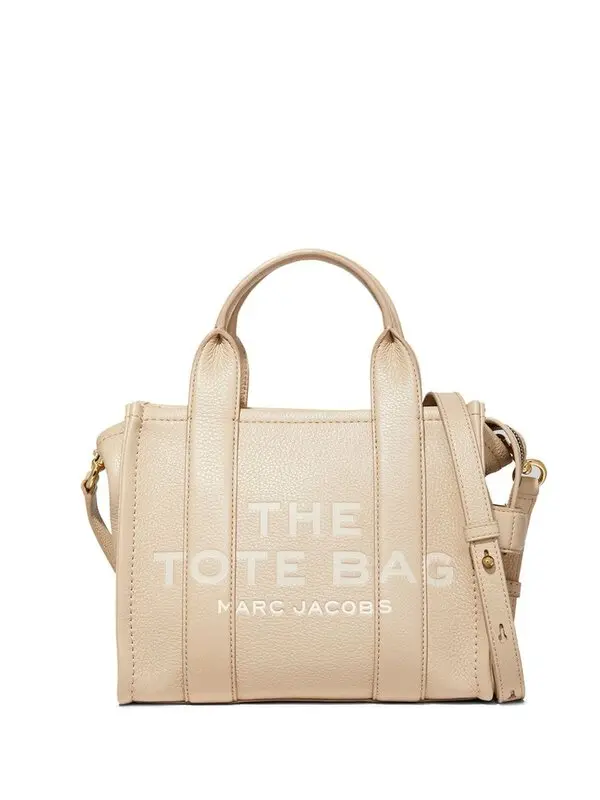 Marc Jacobs Small Leather Tote Bag - Neutrals